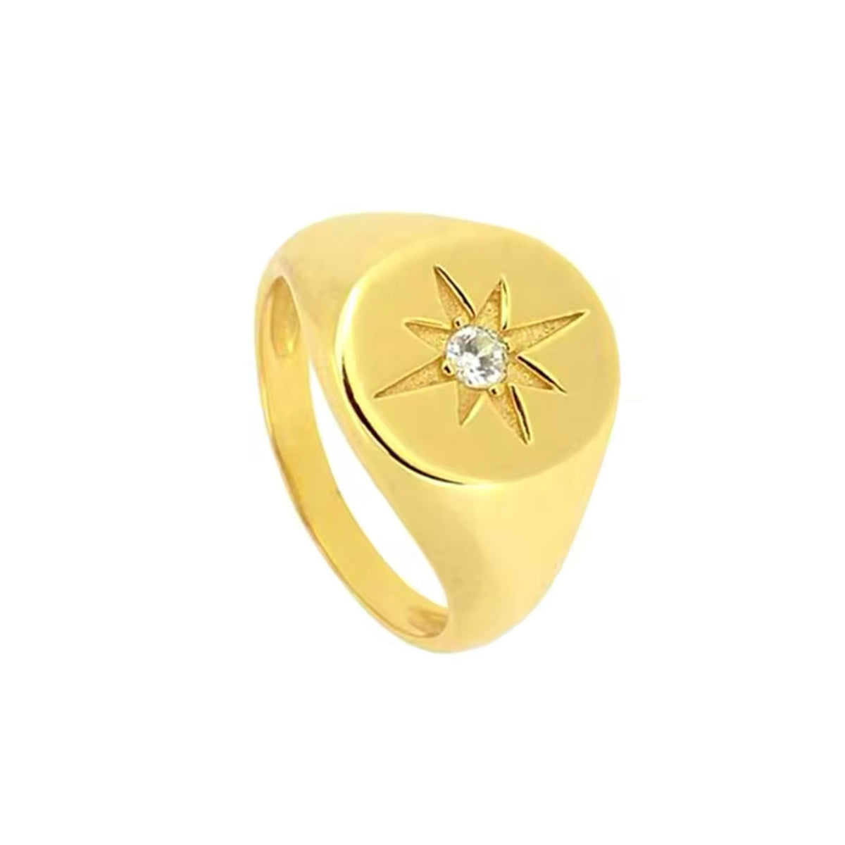 Gold Sirius Signet Ring – Lunar Hugs